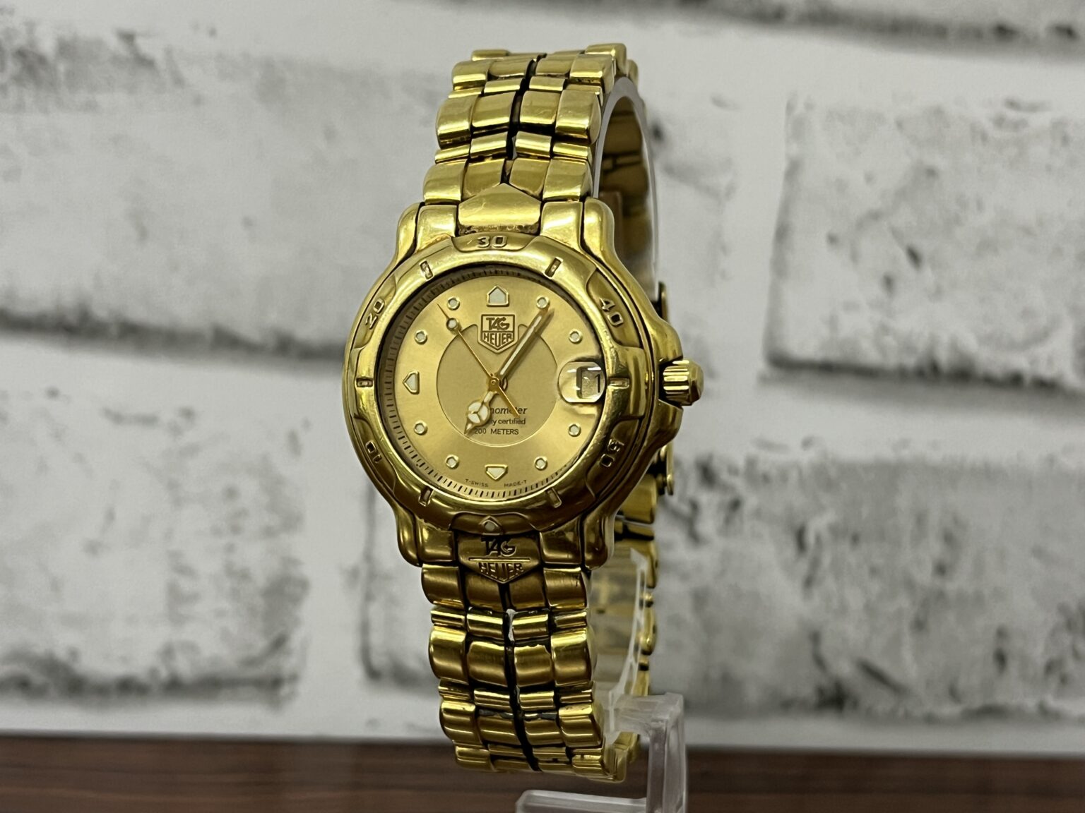 タグホイヤー 6000シリーズ WH524 クロノメーター K18YG 金無垢 腕時計 の買取実績 | 郡山市の買取専門店 おたからや 山根店